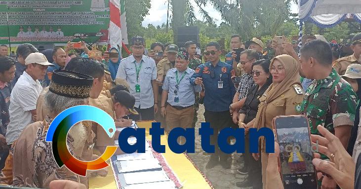 PT RMU Tandatangani MoU dengan Pemerintah Desa Se-Kecamatan Seranau ...